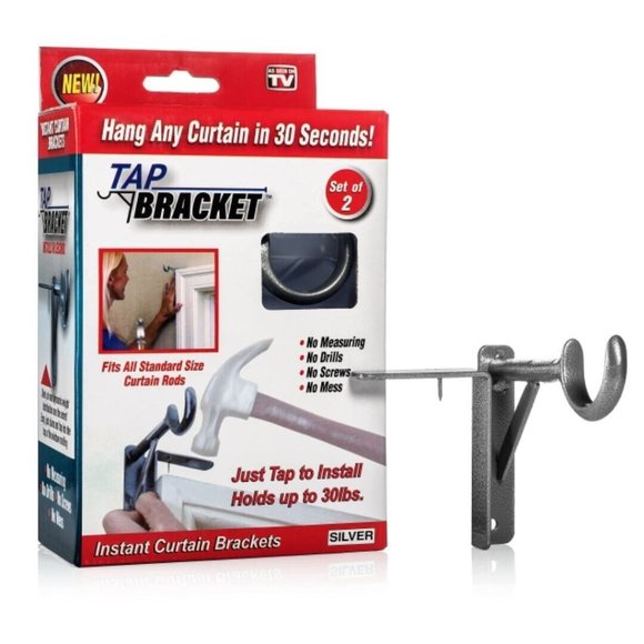TAP BRACKET | Wall Decor | Tap Bracket As Seen On Tv Silver Steel Top ...